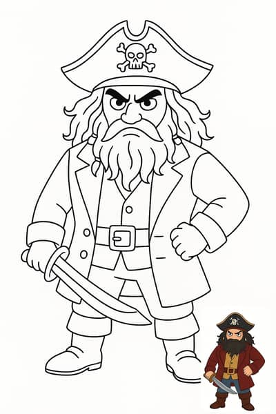 blackbeard colouring